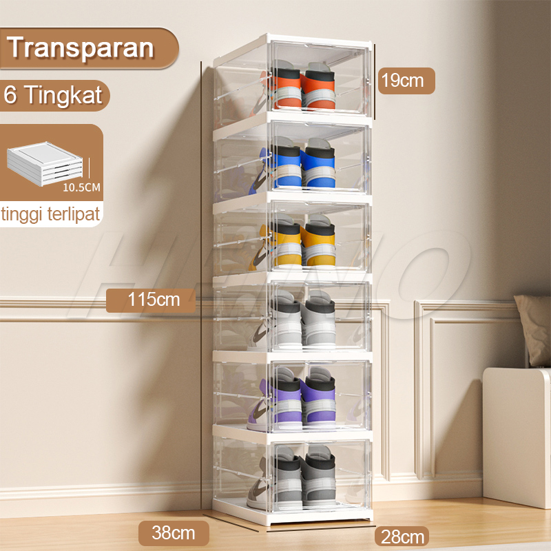 Jual 【Tidak Perlu Menginstal】HEINO Kotak Sepatu Plastic Sneaker ...