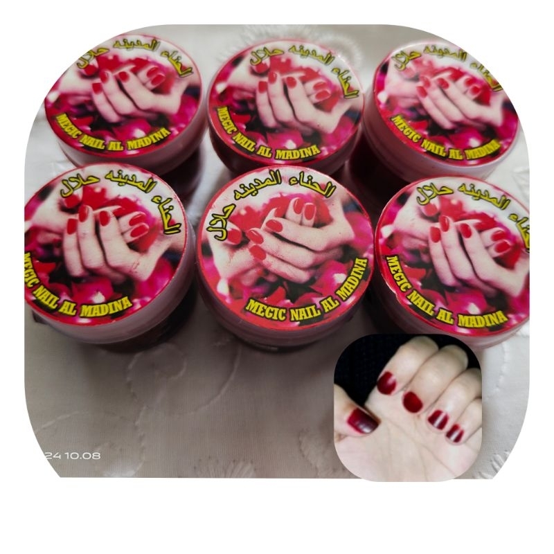 Jual MEGIC NAIL KUTEK MUSLIMAH ORIGINAL AL MADINA TAHAN LAMA | Shopee ...