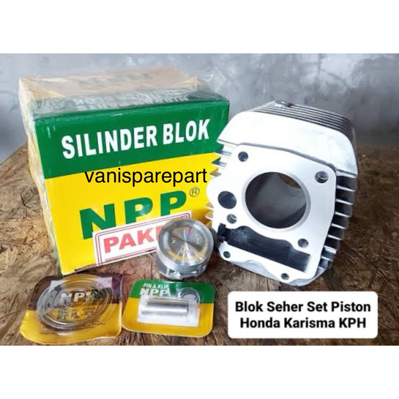Jual BLOK SEHER + PISTON KIT SUPRA X 125 KARISMA KPH NPP | Shopee Indonesia