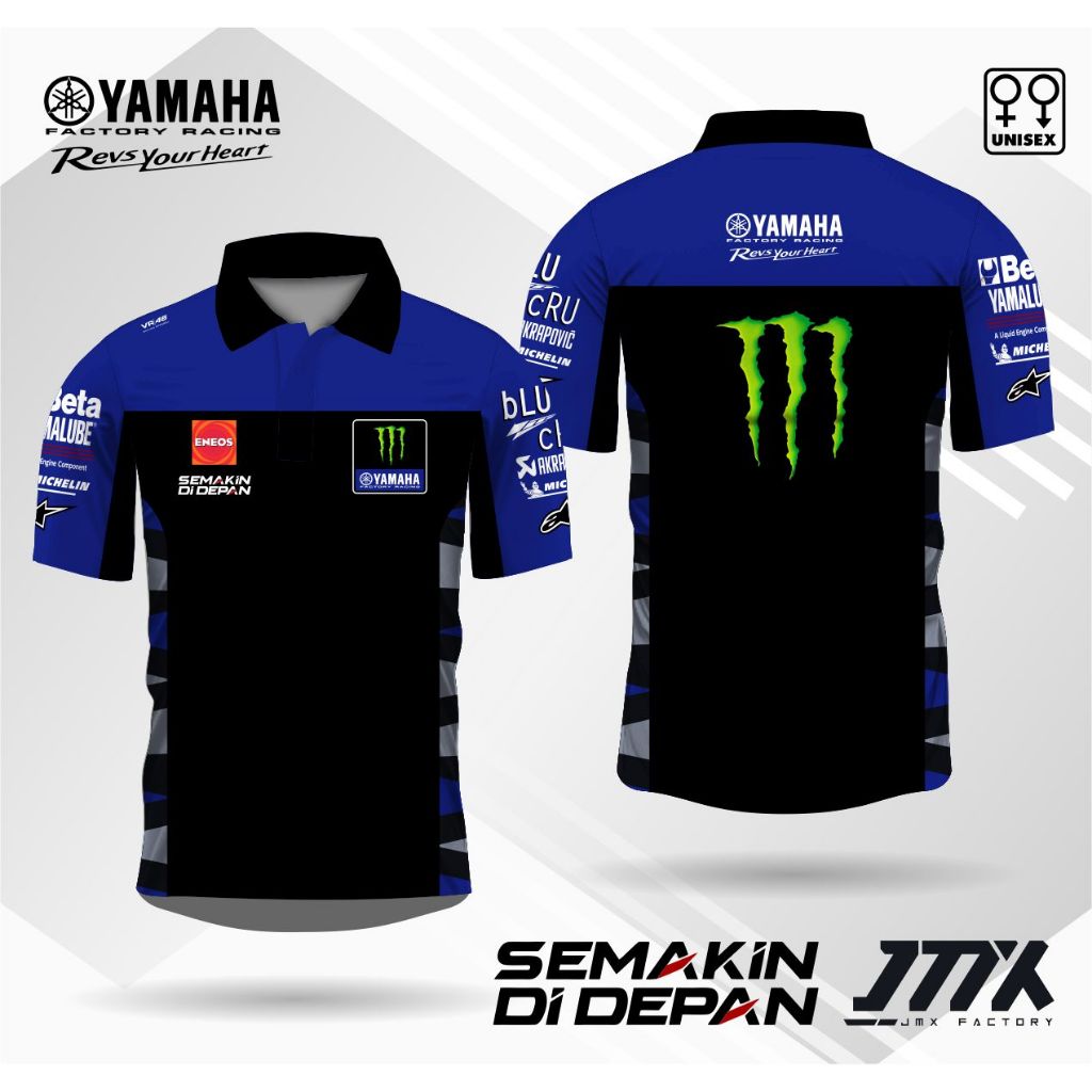 Jual jersey crew team yamaha monster moto 2024 free custom | Shopee Indonesia