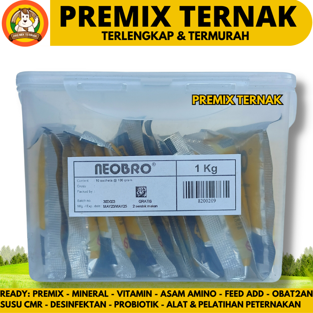 Jual NEOBRO 100 Gram 1 BOX (10PCS) MEDION Vitamin Penambah Berat ...