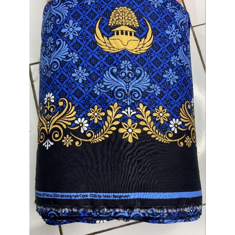 Jual Kain batik seragam korpri c50s premium, bahan katun adem halus ...