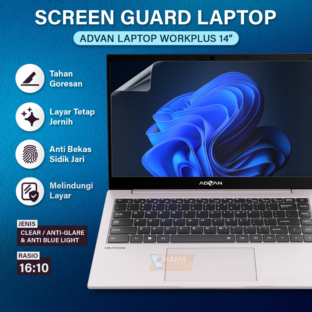Jual ADVAN Laptop Workplus 14 inch Screen Protector Anti Gores Matte ...