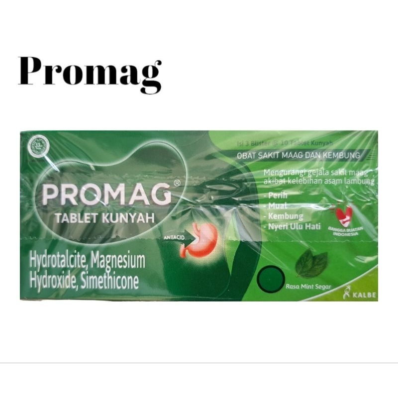 Jual Promag tablet/ 1 strip (10biji) | Shopee Indonesia