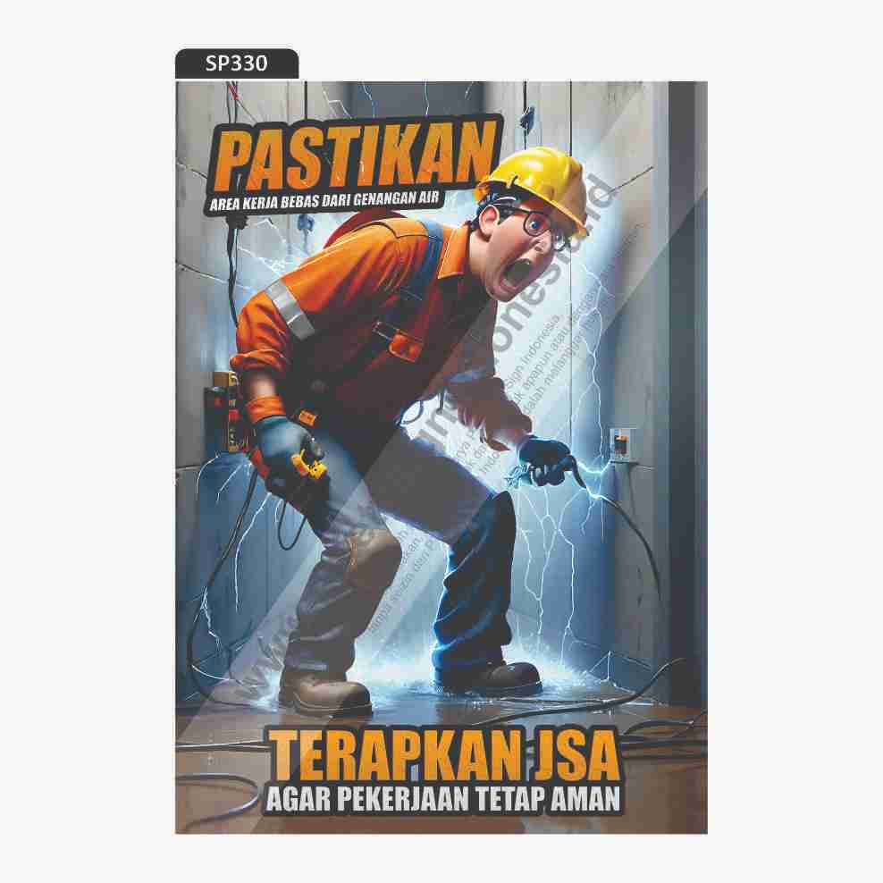 Jual POSTER K3 SAFETY A2 - Awas Bahaya Listrik | Shopee Indonesia