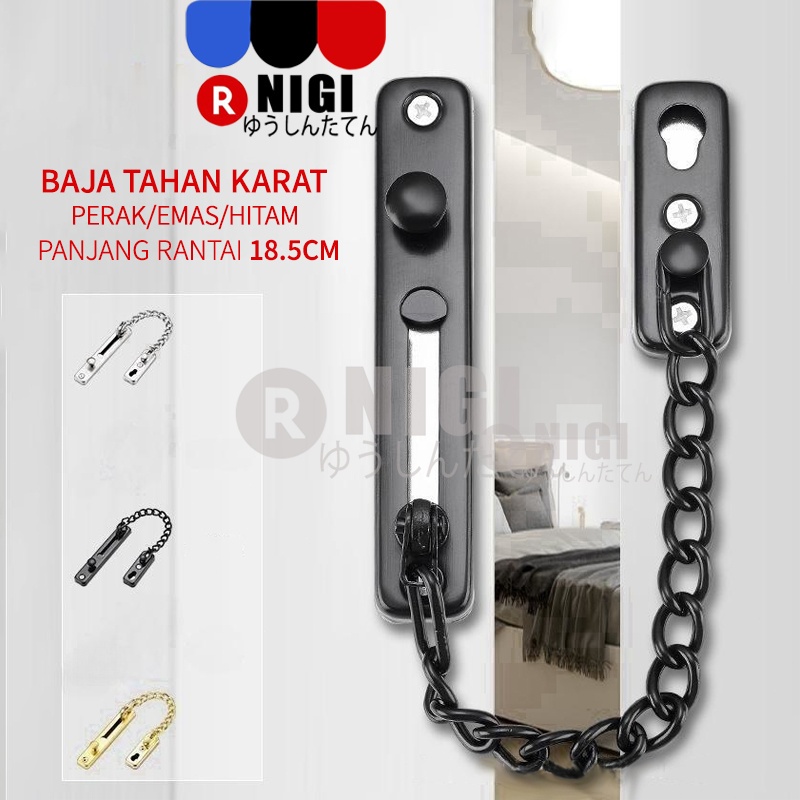 Jual NIGI Grendel Rantai Jendela/Guard Chain Model/ Rantai Stainless ...