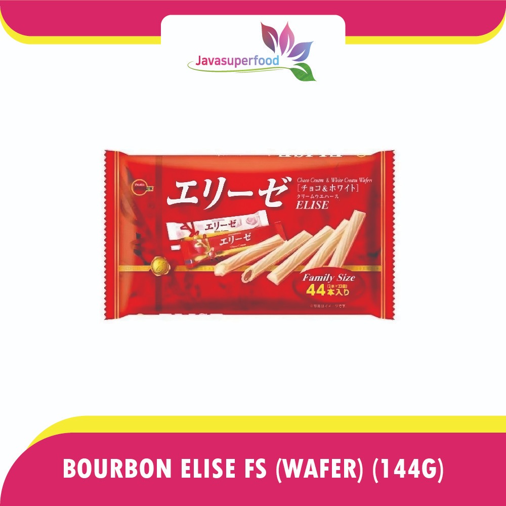 Jual Bourbon Elise Wafer Family Size 144 Gram / Wafer Import Jepang ...