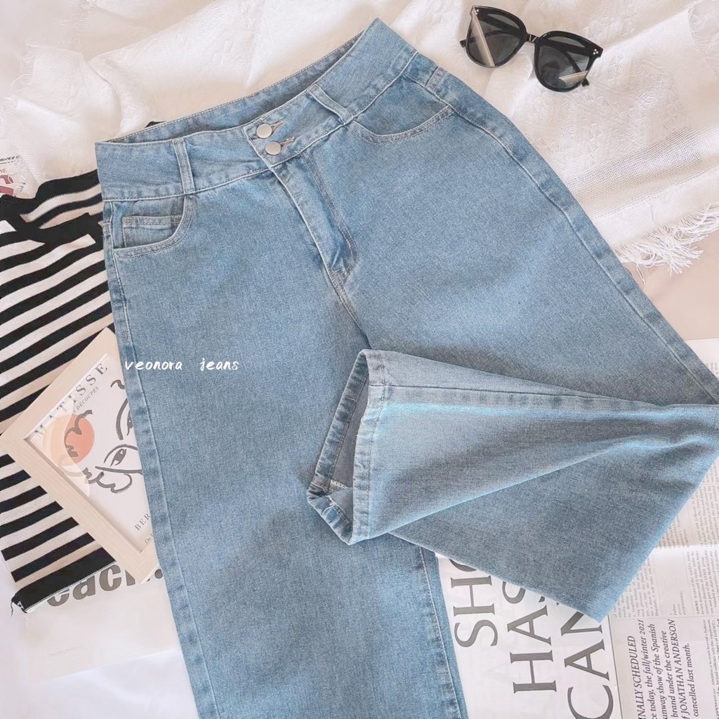 Jual Korean Style Bagy High Waist Straight Loose Cutbray Boyfriend ...