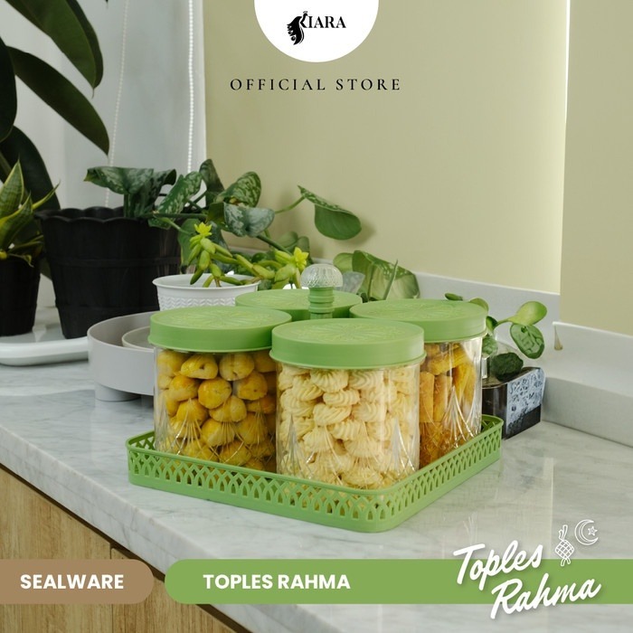 Jual Kiara Toples Set Rahma 850 ml SW-R850 Toples Kue Kering | Shopee ...