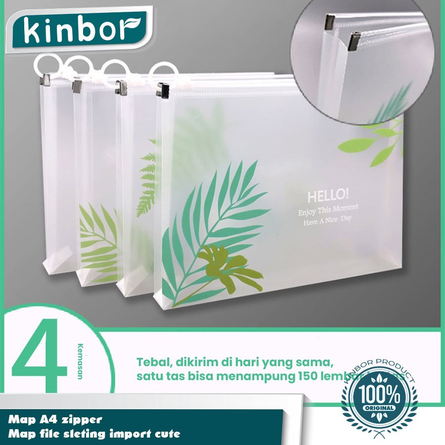 Jual Map A4 zipper/ Map file sleting import cute/ Folder dokumen ...