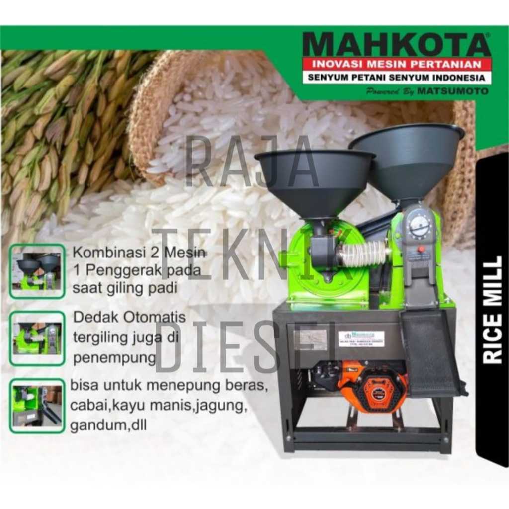 Jual Mesin Giling Padi Dan Penepung KD 555 WG Mahkota / KD-555 WG ORIGINAL | Shopee Indonesia