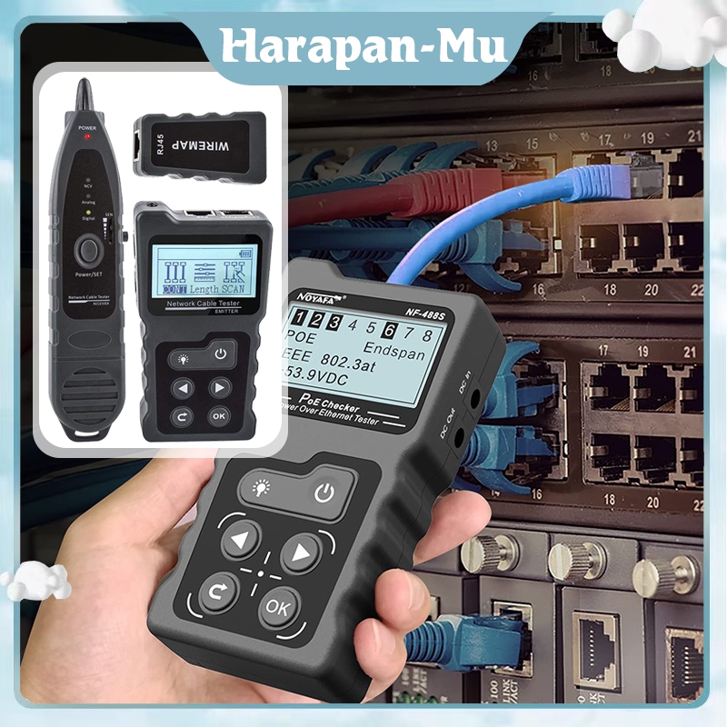 Jual NF-8209 Cable Tracker Lan Display Measure Tester Network Length ...