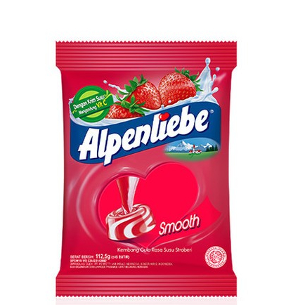 Jual Alpenliebe Permen Strawberry Smooth Pack 112.5 gram | Shopee Indonesia