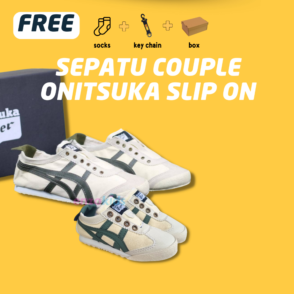 Jual Sepatu Couple Ayah Ibu Bunda Sneakers Couple Slip On Size Remaja ...