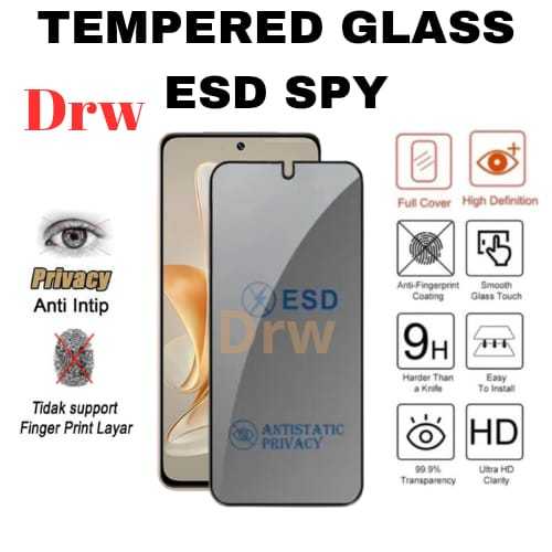 Jual Tempered Glass Esd Spy Privacy Privasi Glossy New All Type ...