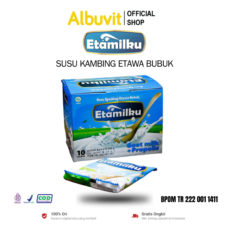 Jual Etamilku Susu Kambing Etawa Bubuk Plus Propolis Asli Original ...