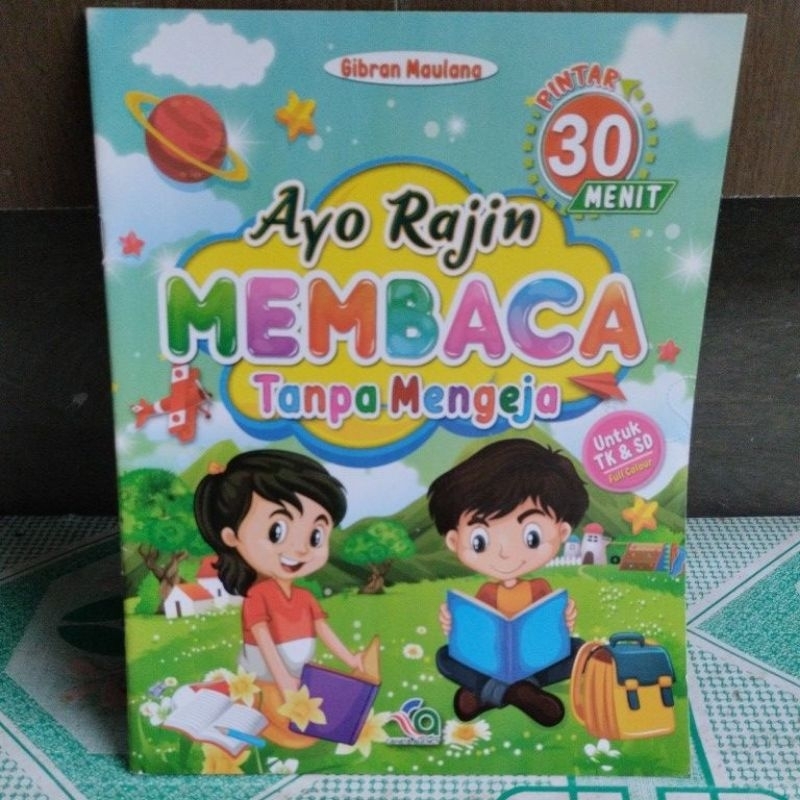 Jual Buku ayo rajin membaca tanpa mengeja untuk paud & tk full colour ...