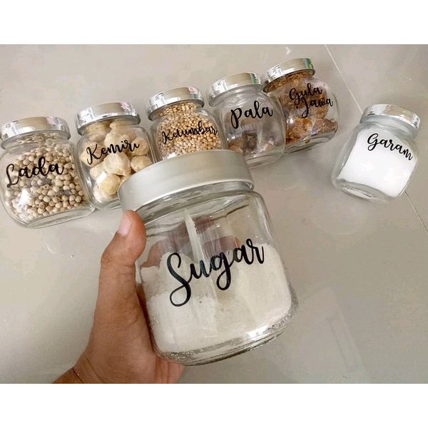 Jual Sticker Label Bumbu Dapur bahan Vinyl Tahan Air/ Sticker ...