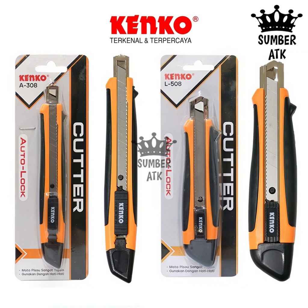 Jual Cutter Pemotong KENKO A-308 L-508 Auto Lock | Shopee Indonesia