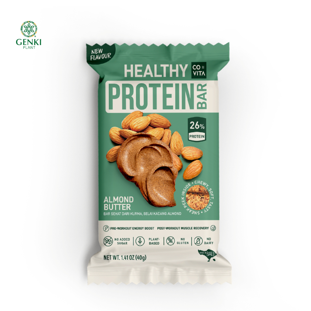 Jual Covita Healthy Protein Bar Almond Butter - 40 g | Shopee Indonesia