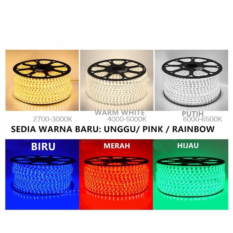 Jual Lampu LED Strip Tebal SMD 5050 100M – Cocok untuk Plafon ...