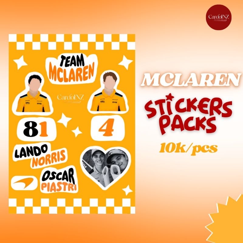 Jual MCLAREN F1 TEAM STICKER PACK | Shopee Indonesia