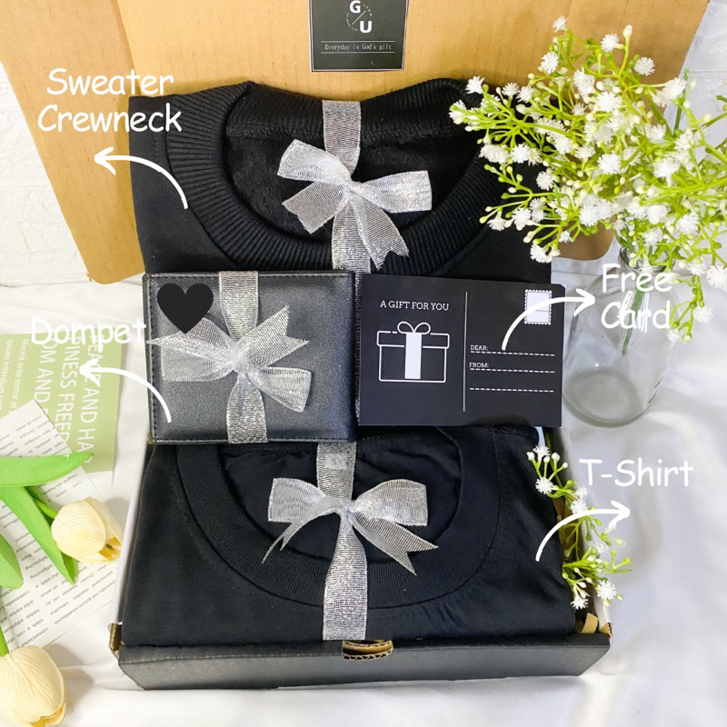 Jual HAMPERS KADO COWOK/MAN GIFTBOX ANNIVERSARY/CREWNECK | Shopee Indonesia