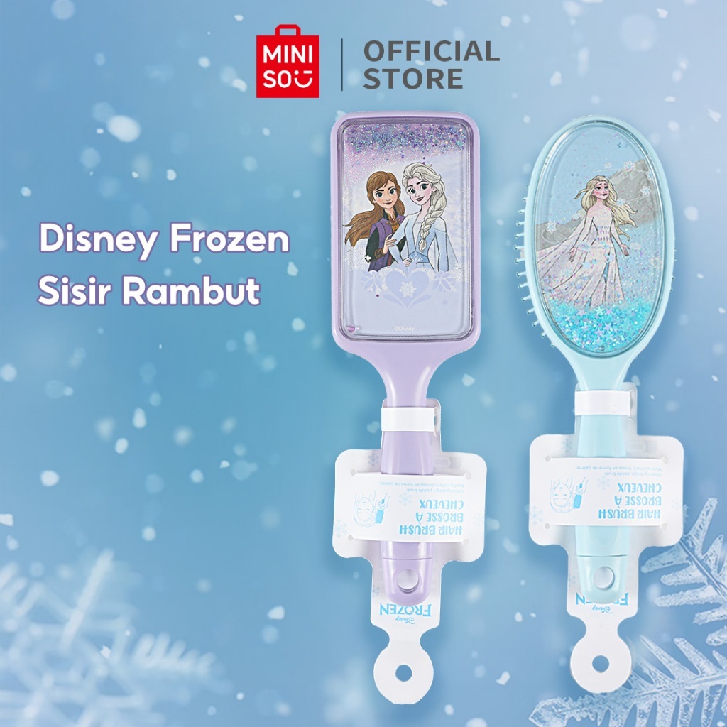 Jual MINISO X Disney Frozen Sisir Rambut Hair Brush Comb Shinny Massage ...