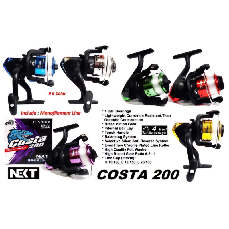 Jual Reel Next Costa 200/ Joran next costa | Shopee Indonesia