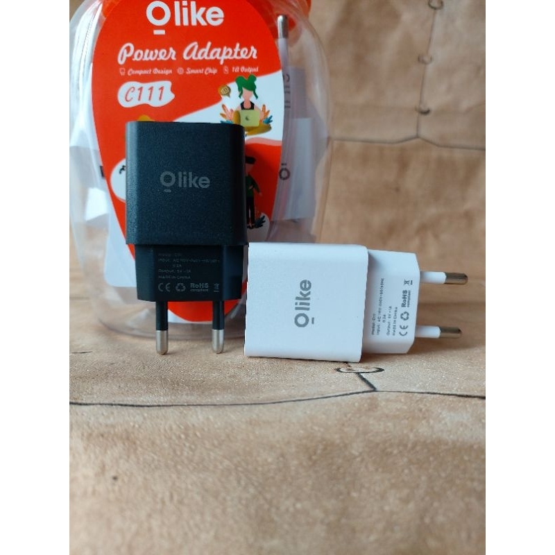 Jual OLIKE C111 [1 Toples Isi 15 ]POWER ADAPTER Compact Design 1A ...