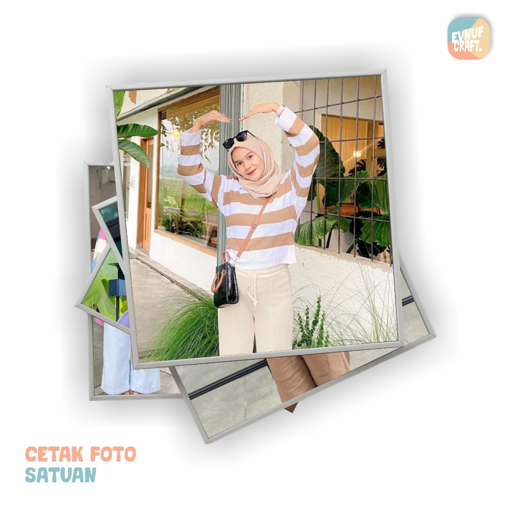 Jual Cetak Foto Bingkai Frame Foto Block Ukuran 8r 20x20cm Anti Air ...