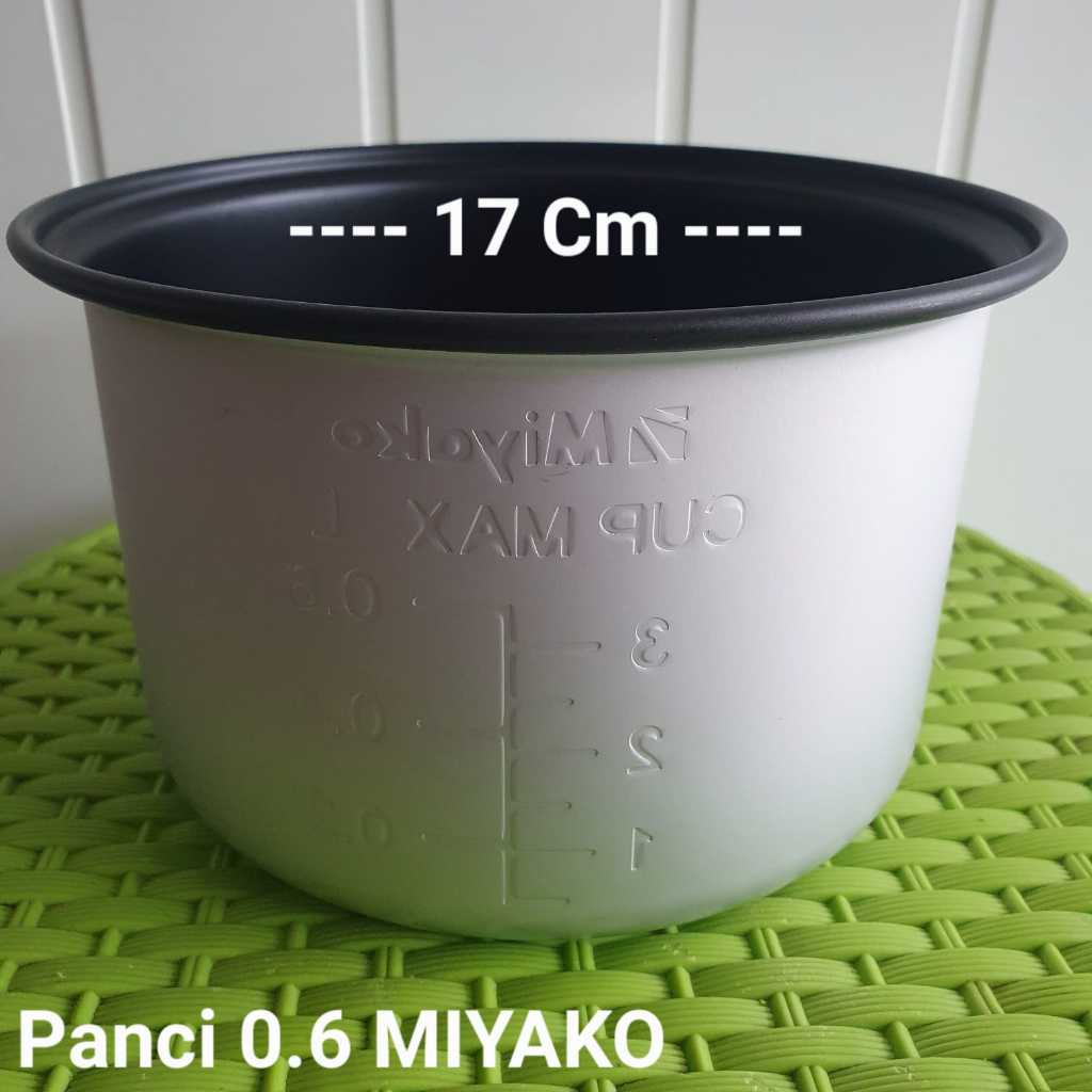 Jual MCM-606A Panci Magic Com Miyako 0,6 Liter Teflon Dalam Rice Cooker ...