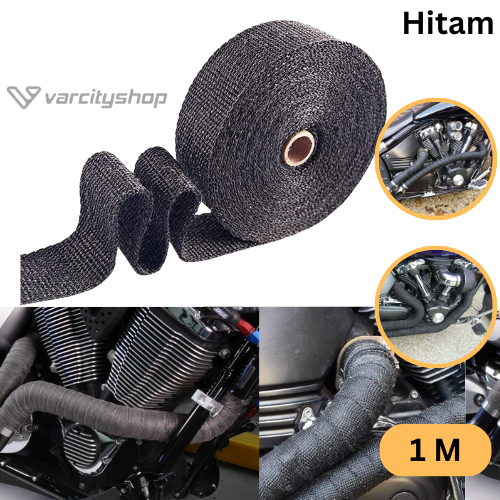 Jual EXHAUST WRAP PELINDUNG PANAS KNALPOT LAKBAN KNALPOT UNIVERSAL ...