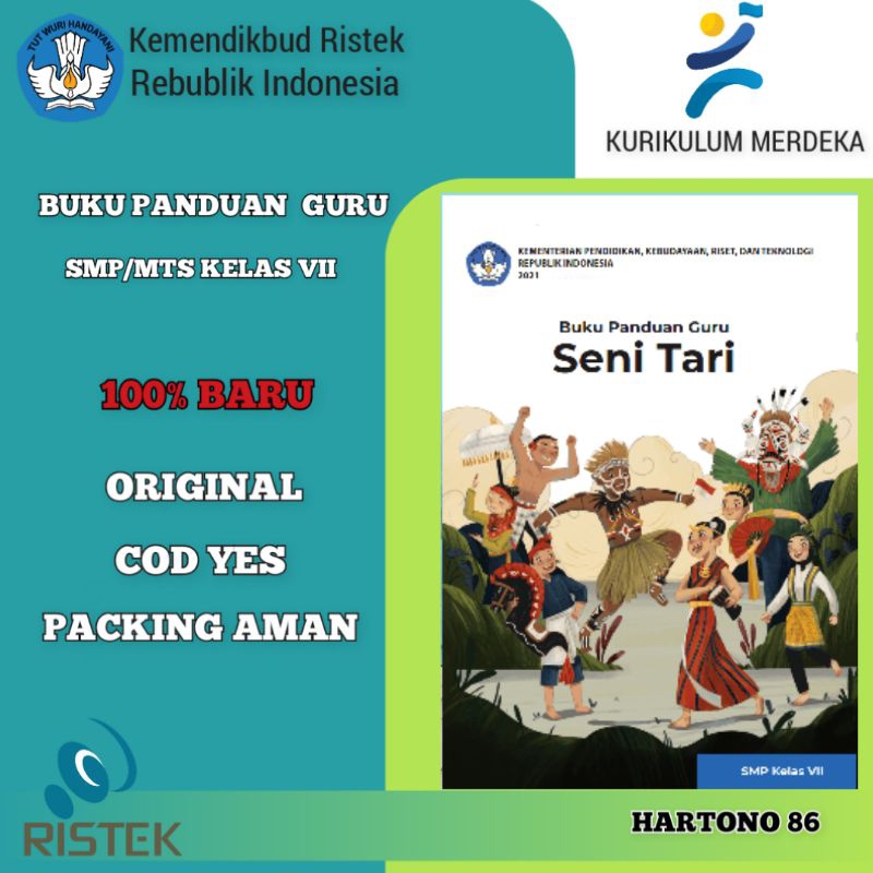 Jual BUKU GURU SENI TARI SMP SENI TARI Kelas 7 kurikulum MERDEKA KEMENDIKBUDRISTEK | Shopee ...