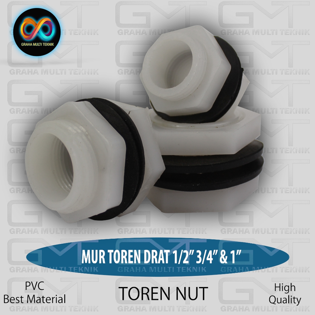 Jual MUR TOREN / SAMBUNGAN PVC TORN PUTIH 1/2" - 3/4" - 1" | Shopee ...
