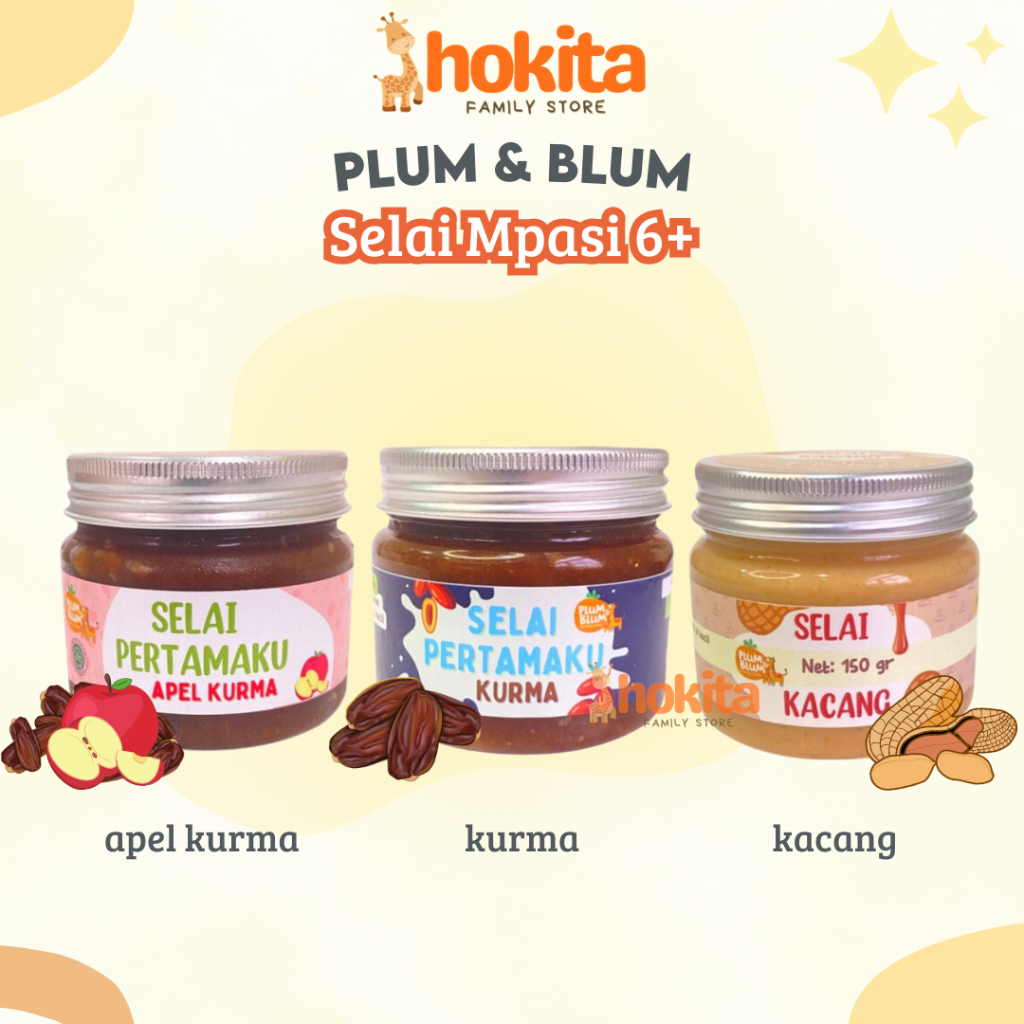 Jual Plum&Blum Selai Mpasi / Selai Kurma / Selai Kacang Pemanis Alami ...