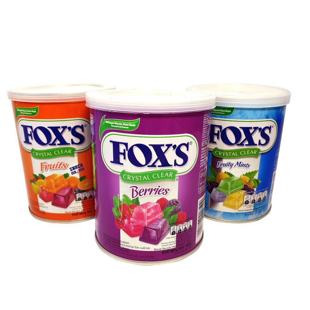 Jual FOX TIN PERMEN KALENG 180GR ALL VARIAN | Shopee Indonesia