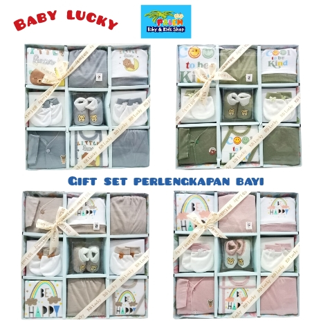 Jual baby lucky baby gift set/hadiah baby super kecil 9in1 Perlengkapan ...