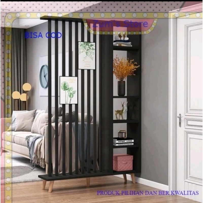 Jual partisi ruangan rak partisi kayu untuk pembatas bisa custom ...