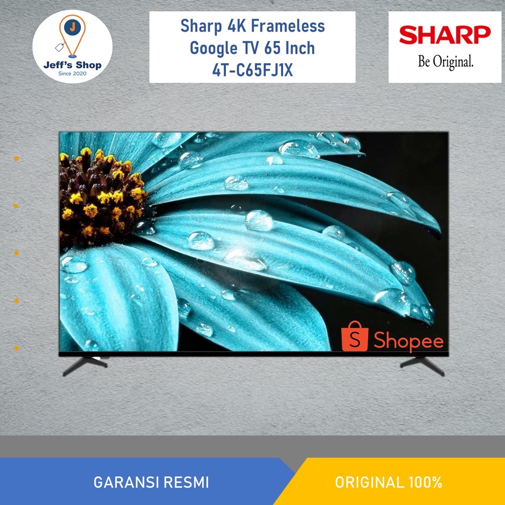 Jual Sharp 4K Frameless Google TV 65 Inch 4T C65FJ1X | Shopee Indonesia