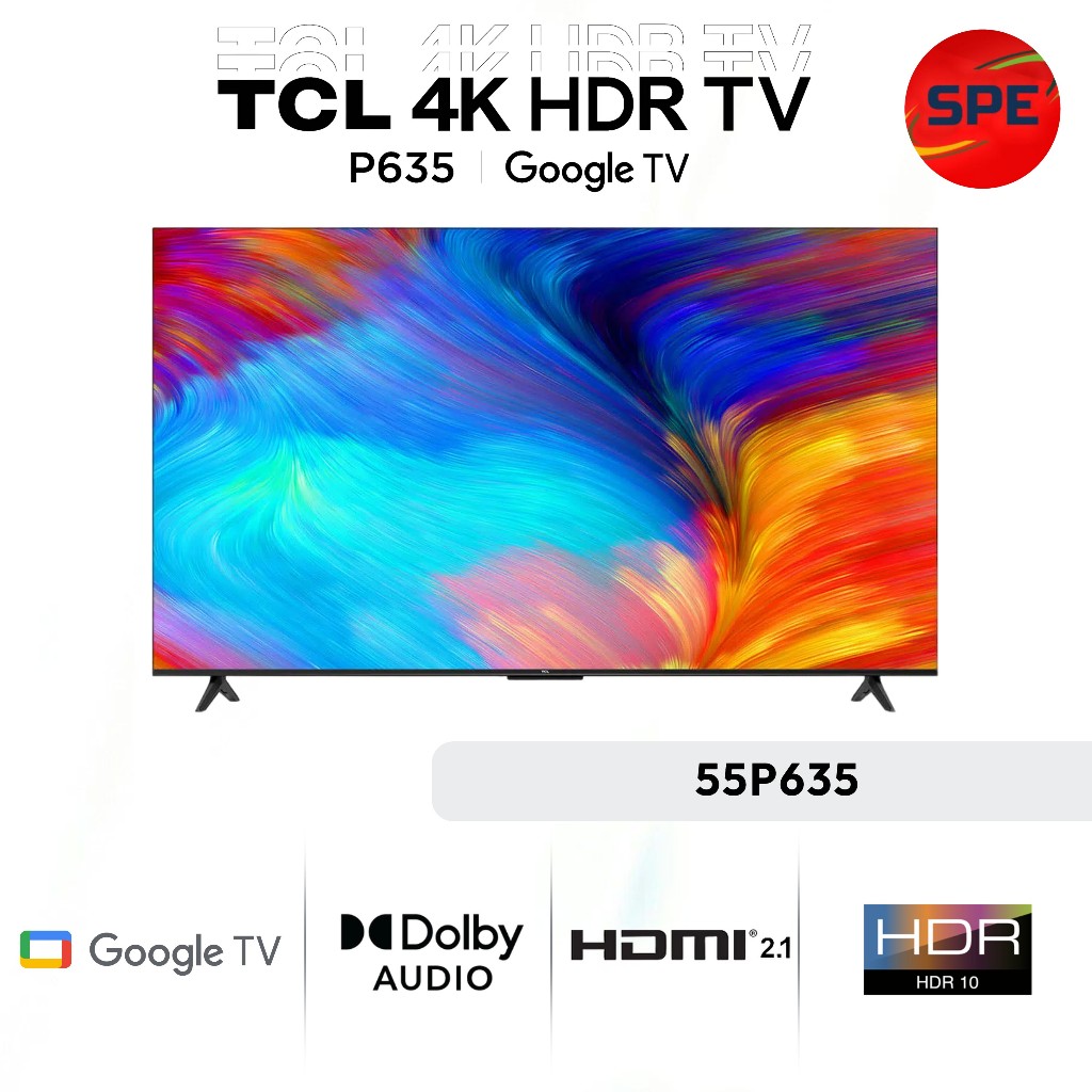 Jual TCL 55P635 4K UHD HDR Smart Google TV w/ Dolby Audio 55 Inch | Shopee Indonesia
