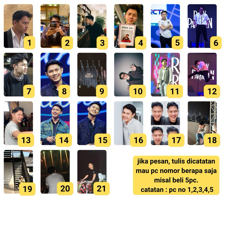 Jual PHOTOCARD RONY PARULIAN | Shopee Indonesia