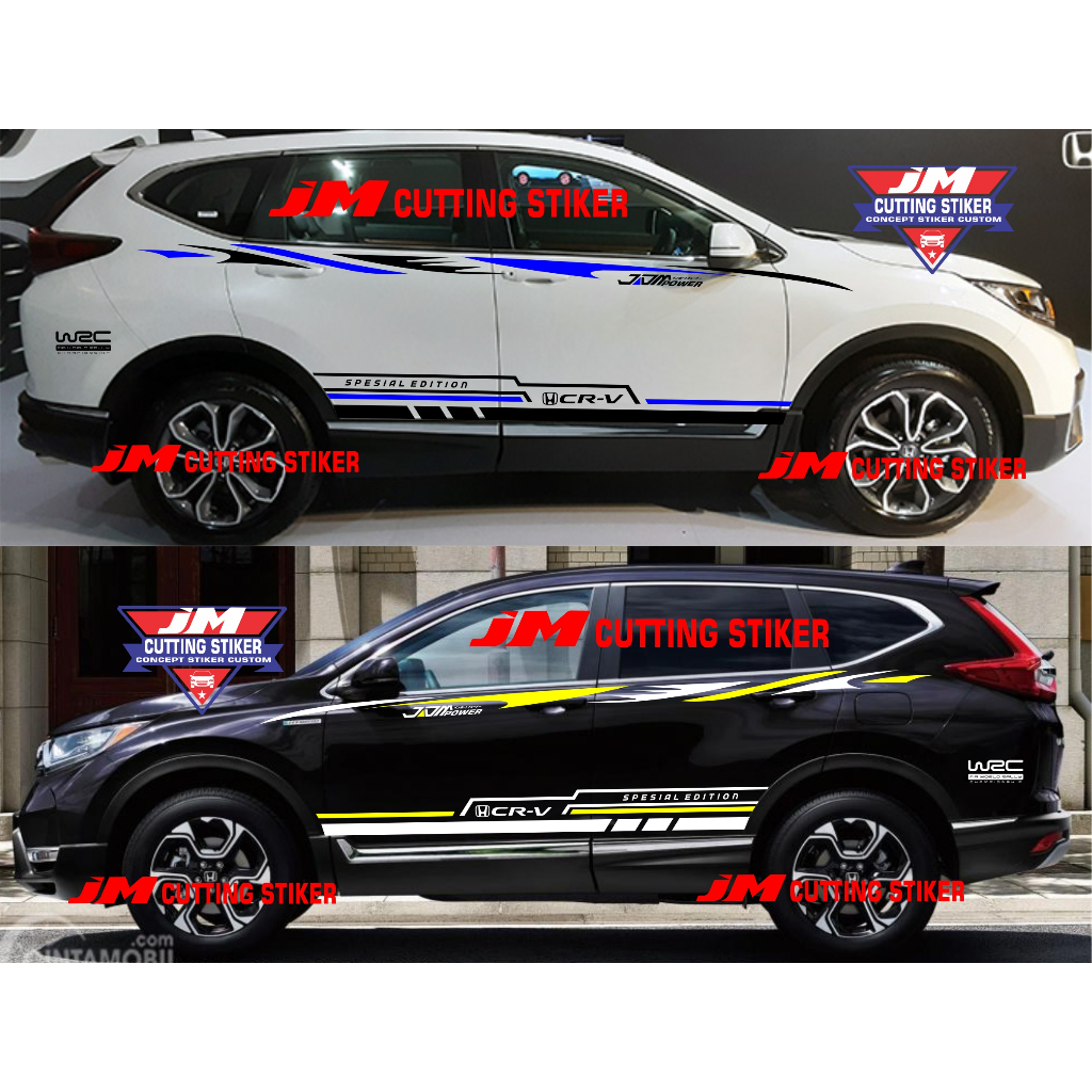Jual Stiker mobil honda crv cutting stiker list striping body crv ...
