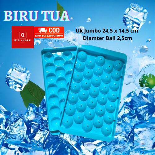 Jual Cetakan Es Batu Bulat / Model Bulat 33 JUMBO Round Untuk Membuat ...