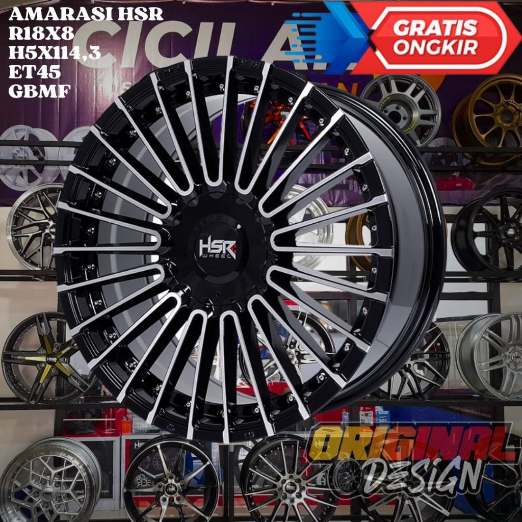 Jual Velg Mobil Ring 18 HSR AMARASI R18 UNTUK HRV , XPANDER , RUSH , INNOVA | Shopee Indonesia