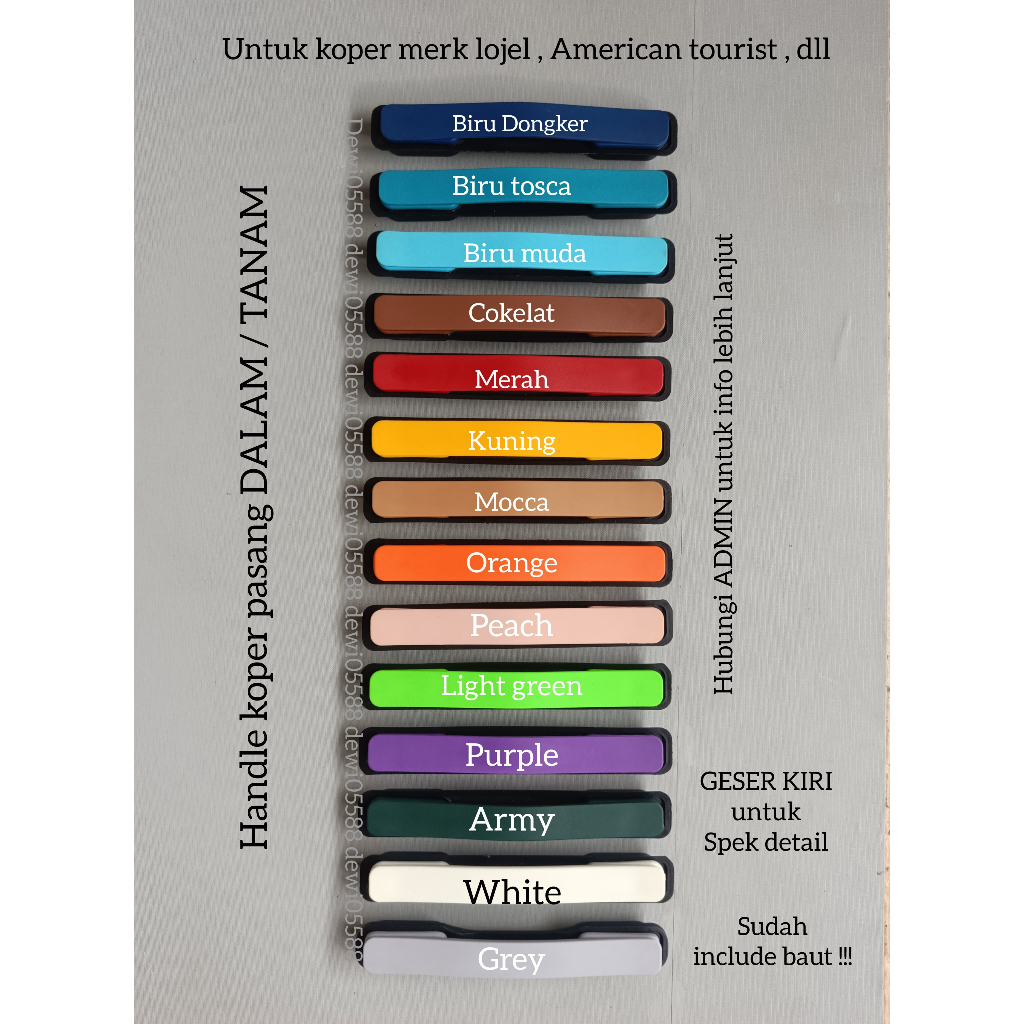 Jual HANDEL LOJEL, HANDLE KOPER TANAM, HANDLE AMERICA TOURISM, GAGANG ...