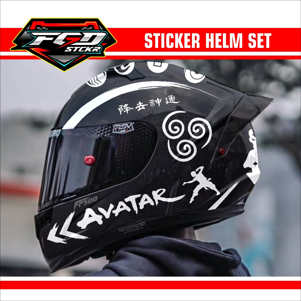 Jual STIKER HELM - CUTTING STIKER AVATAR SET UNTUK HELM (PREMIUM ...