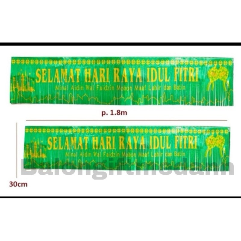 Jual BANNER RUMBAI GARLAND LEBARAN IDUL FITRI GLITTER | Shopee Indonesia