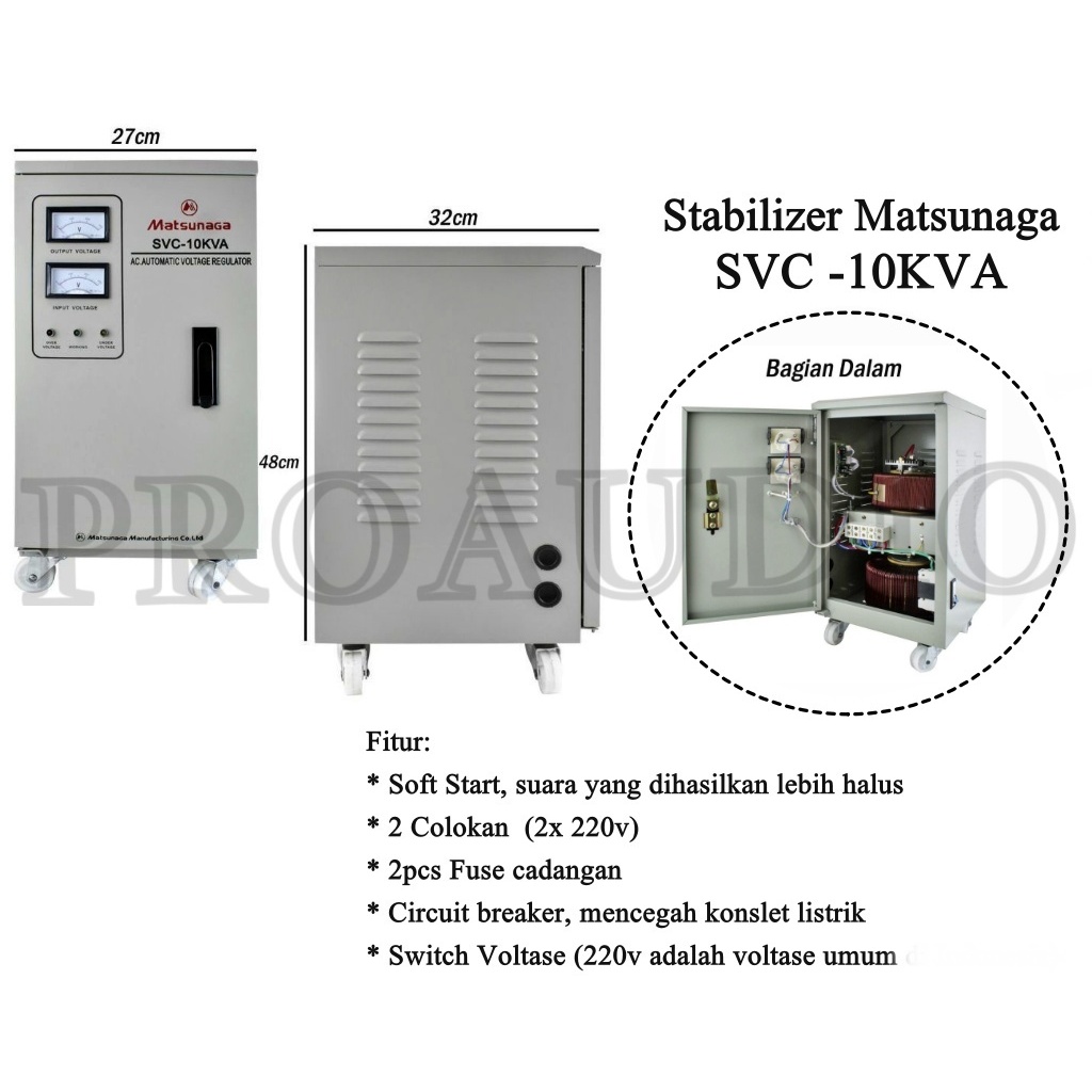 Jual STABILIZER LISTRIK MATSUNAGA SVC 10000 VA SVC-10KVA SVC 10 KVA SVC 10000 KVA | Shopee Indonesia