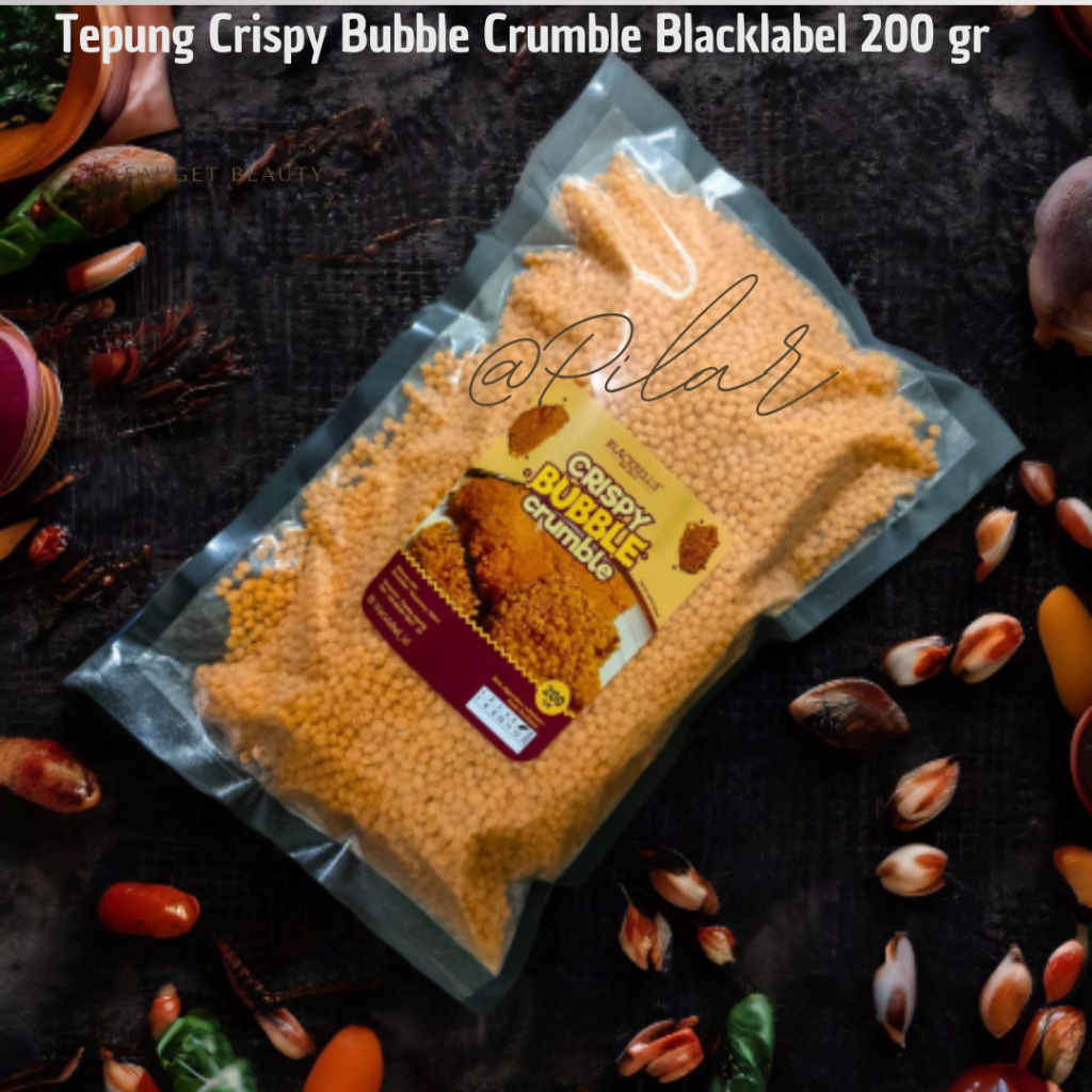 Jual Tepung Crispy Bubble Crumble 200gr Blackbells Tepung Bubble ...